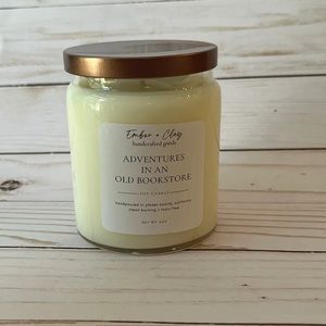 Ember + Clay | Accents | Adventures In An Old Bookstore Candle | Poshmark